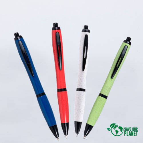 Bolígrafo de Fibra de Trigo "ELEMENT 2" con tinta azul :: Tienda ...